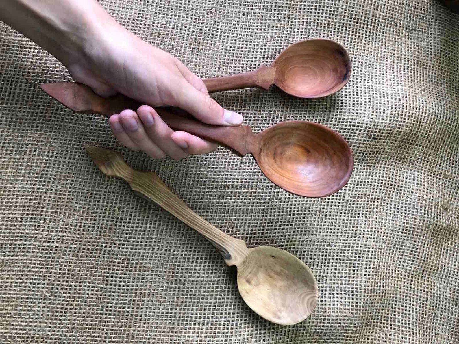 Medieval Spoon Viking Spoon Wood Cutlery Hand Carved - Etsy