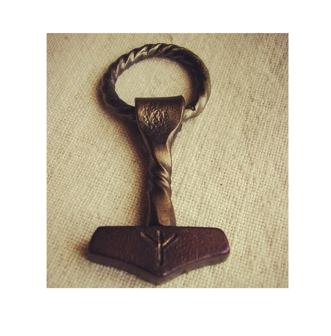 Forged Thor's Hammer Key Pendant Mjolnir Thor Jewelry | Etsy