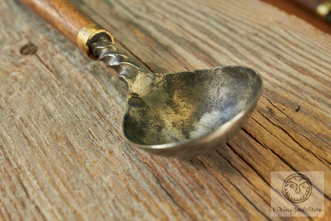 Forged Viking Spoon Medieval Spoon Rustic Spoon Forged | Etsy