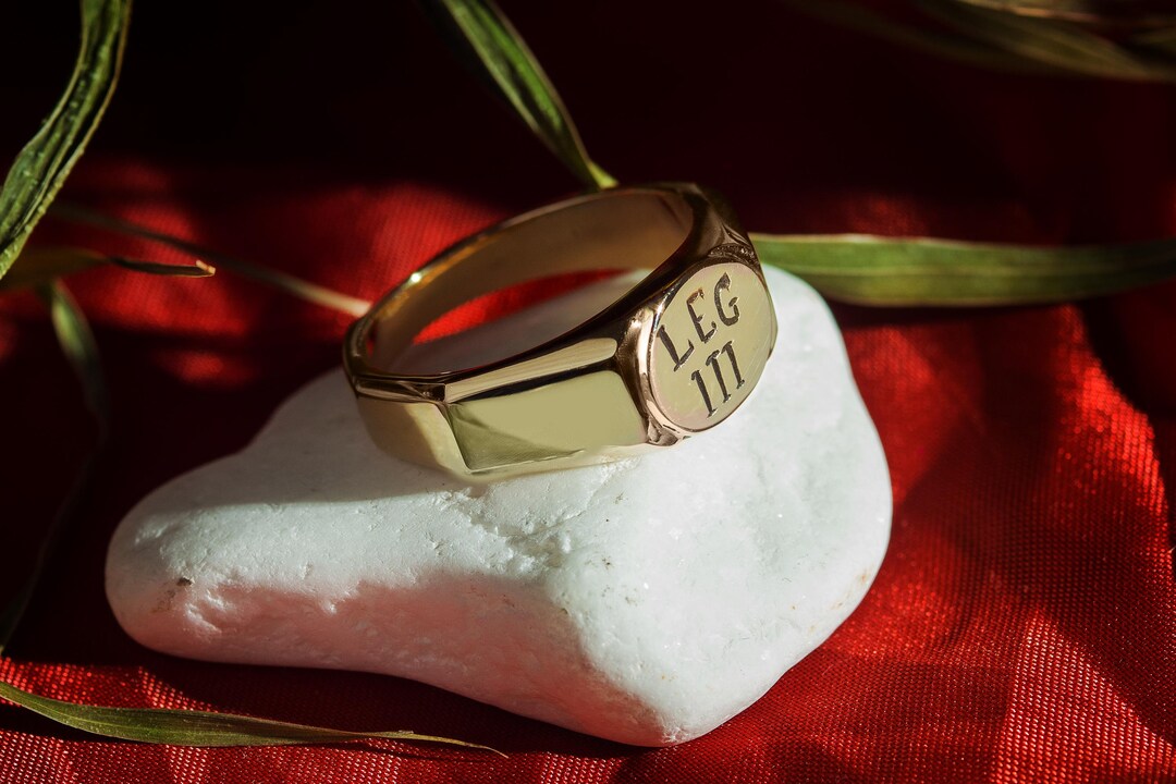Replica of Ancient Rome Ring, Signet Ring With Legio III Legionary ...