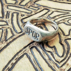 Roman SPQR Ring Senātus Populusque Rōmānus Antique Ring - Etsy