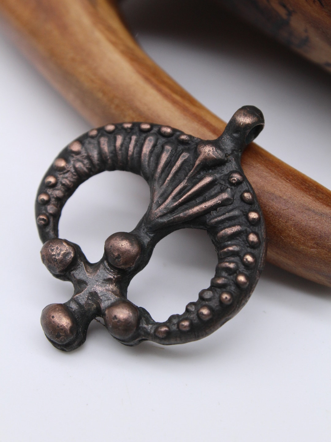 Medieval Amulet Lunula, Early Middle Ages, Medieval Bronze Jewelry ...