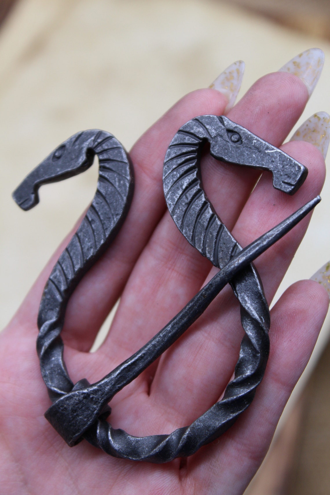 Penannular Viking Brooch Cloak Pin Cloak Clasp Fibula - Etsy