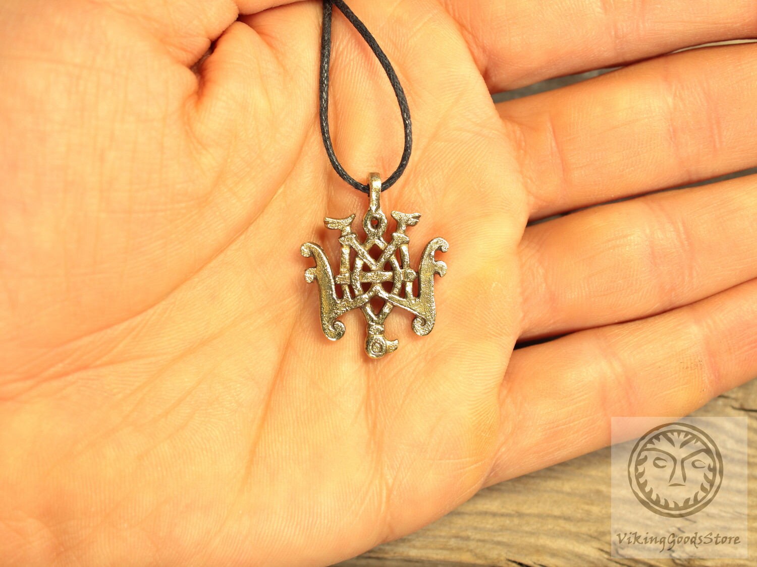 Falcon Pendant Asatru Necklace Amulet Viking Pendant - Etsy
