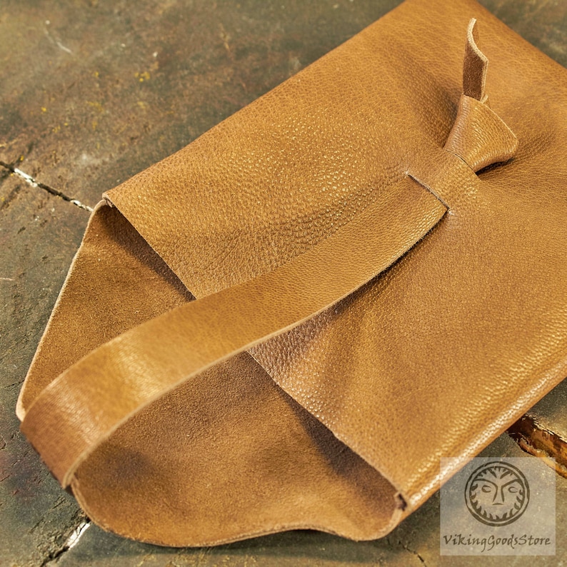 Medieval Purse Medieval Wallet Leather Pouch Rustic Hand | Etsy