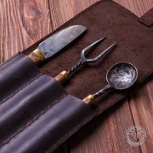Forged Dinner Set, Viking Cutlery, Medieval Cutlery, Rustic Cutlery ...