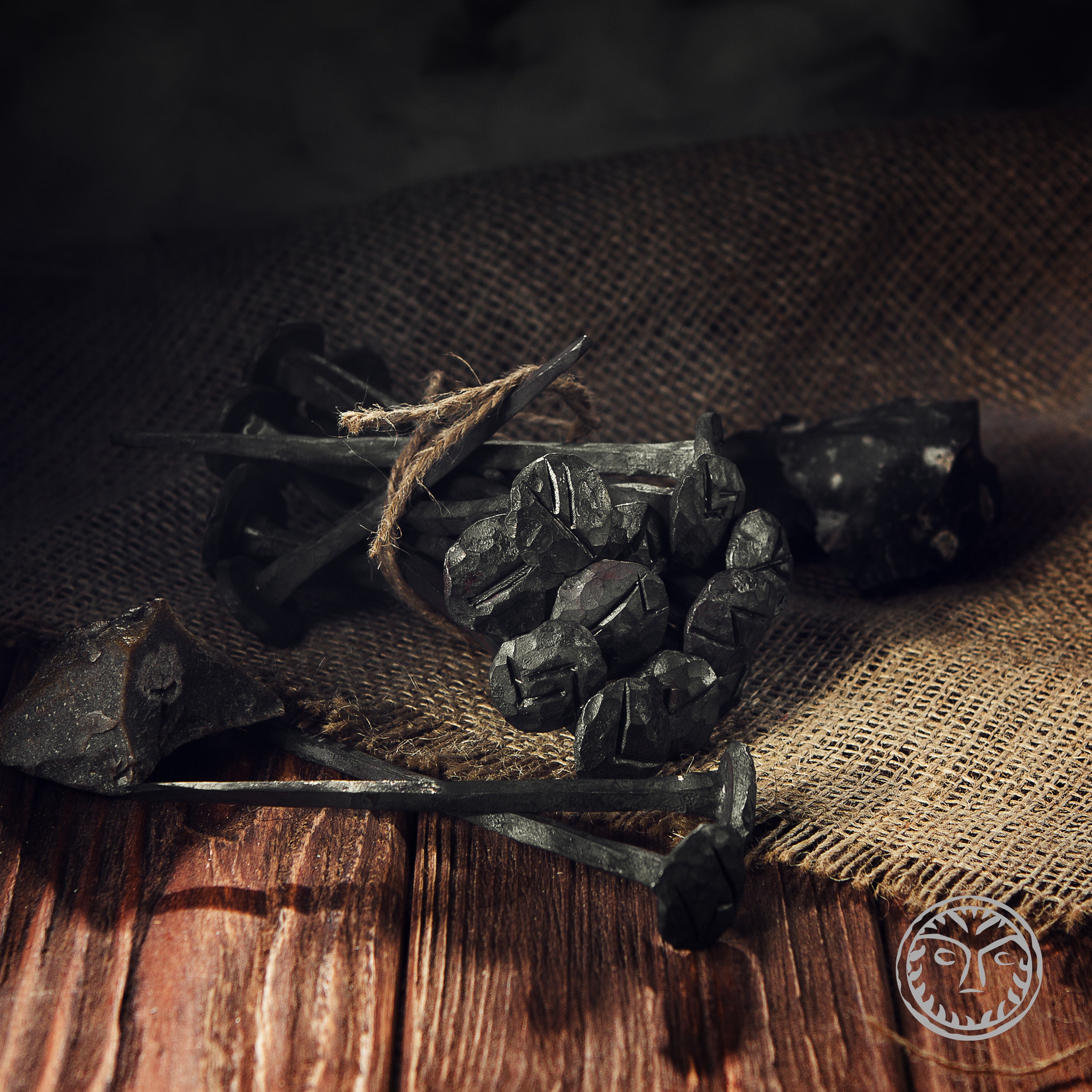 Hand Forged Rune Nails Medieval Rustic Nails Old Nails - Etsy