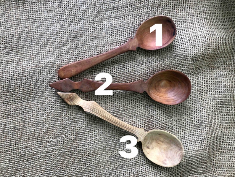Medieval Spoon Viking Spoon Wood Cutlery Hand Carved - Etsy