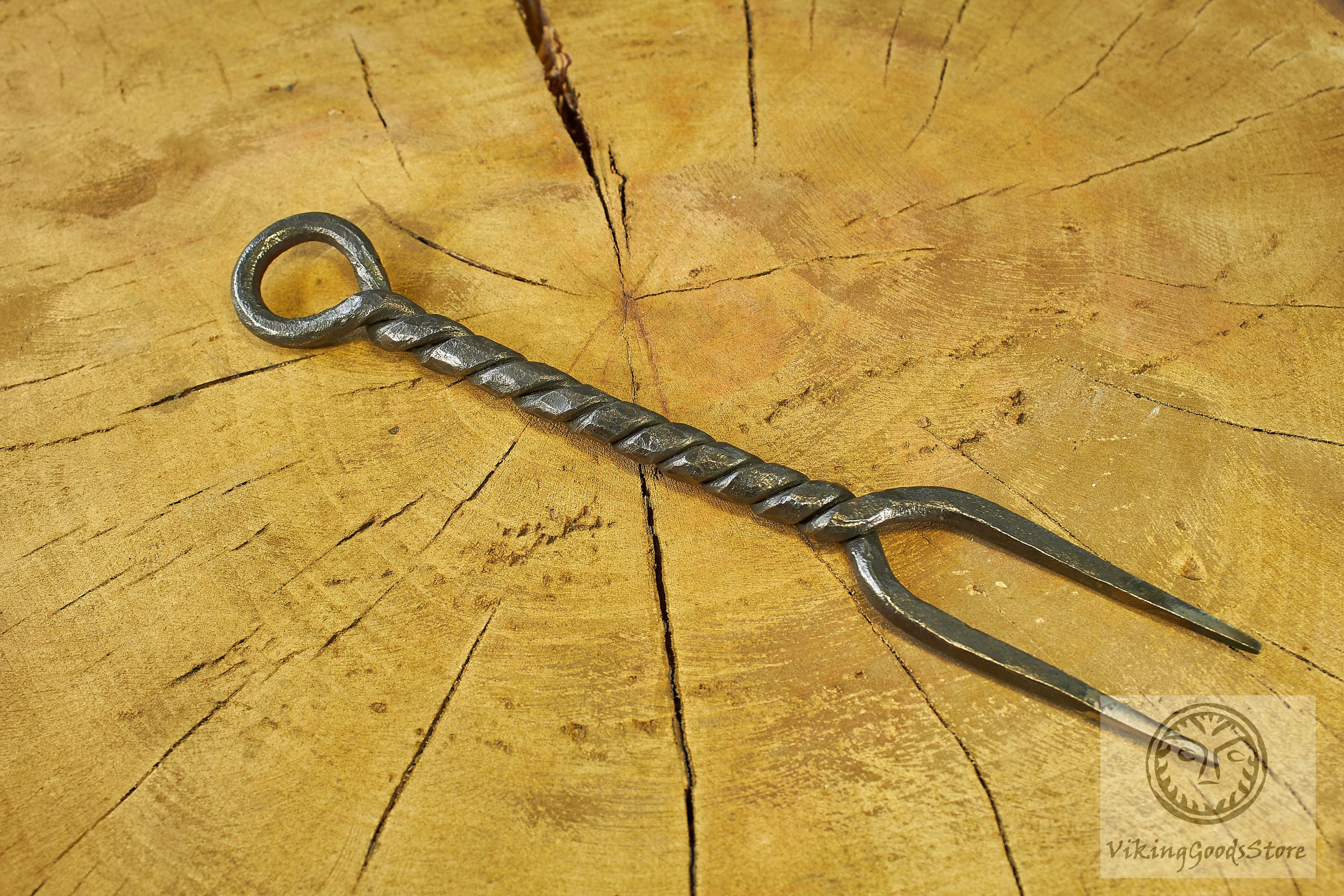 Forged Fork Viking Fork Medieval Fork Rustic Forged - Etsy