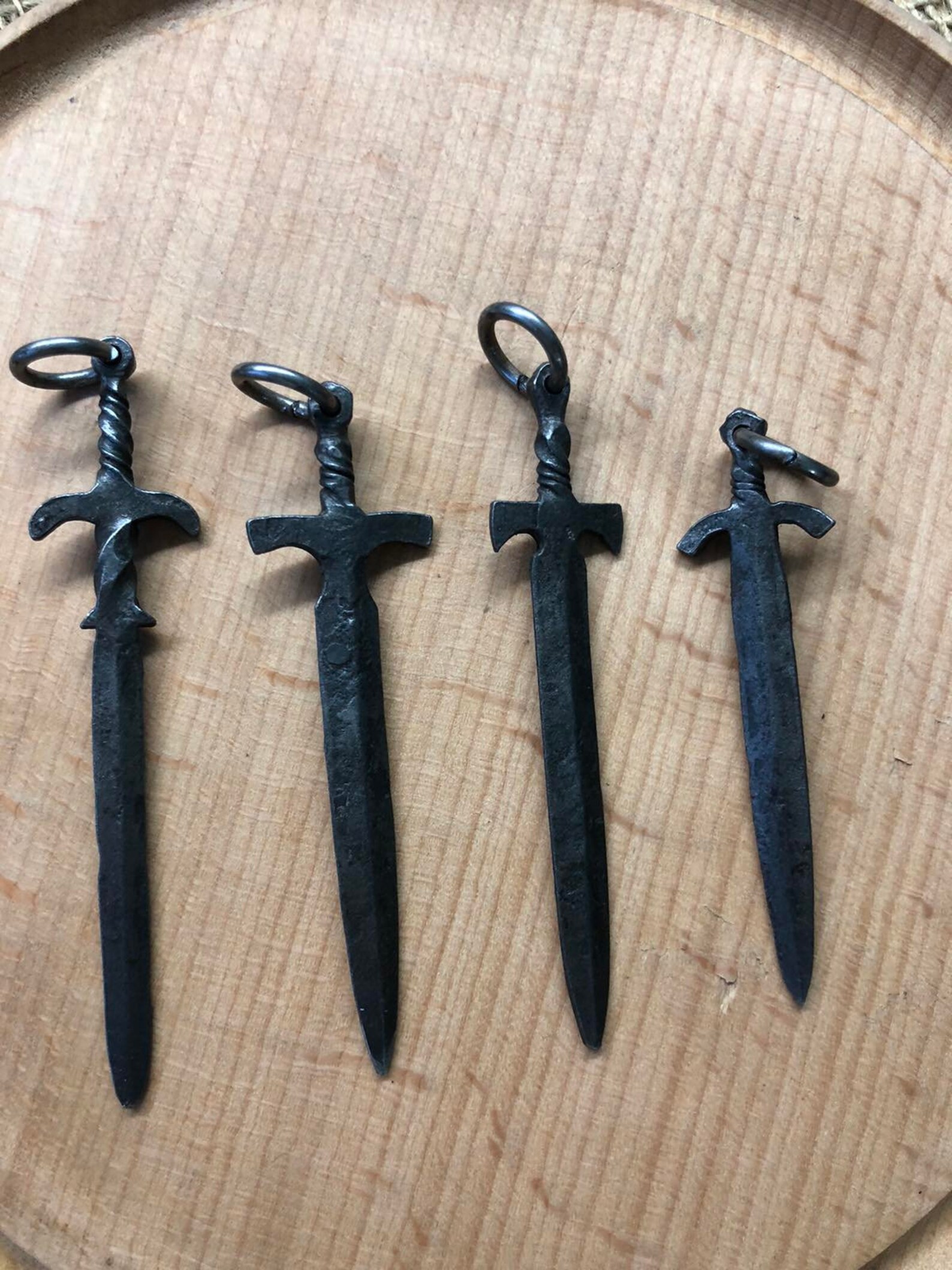 Hand Forged Sword Pendant Medieval Sword Viking Sword - Etsy