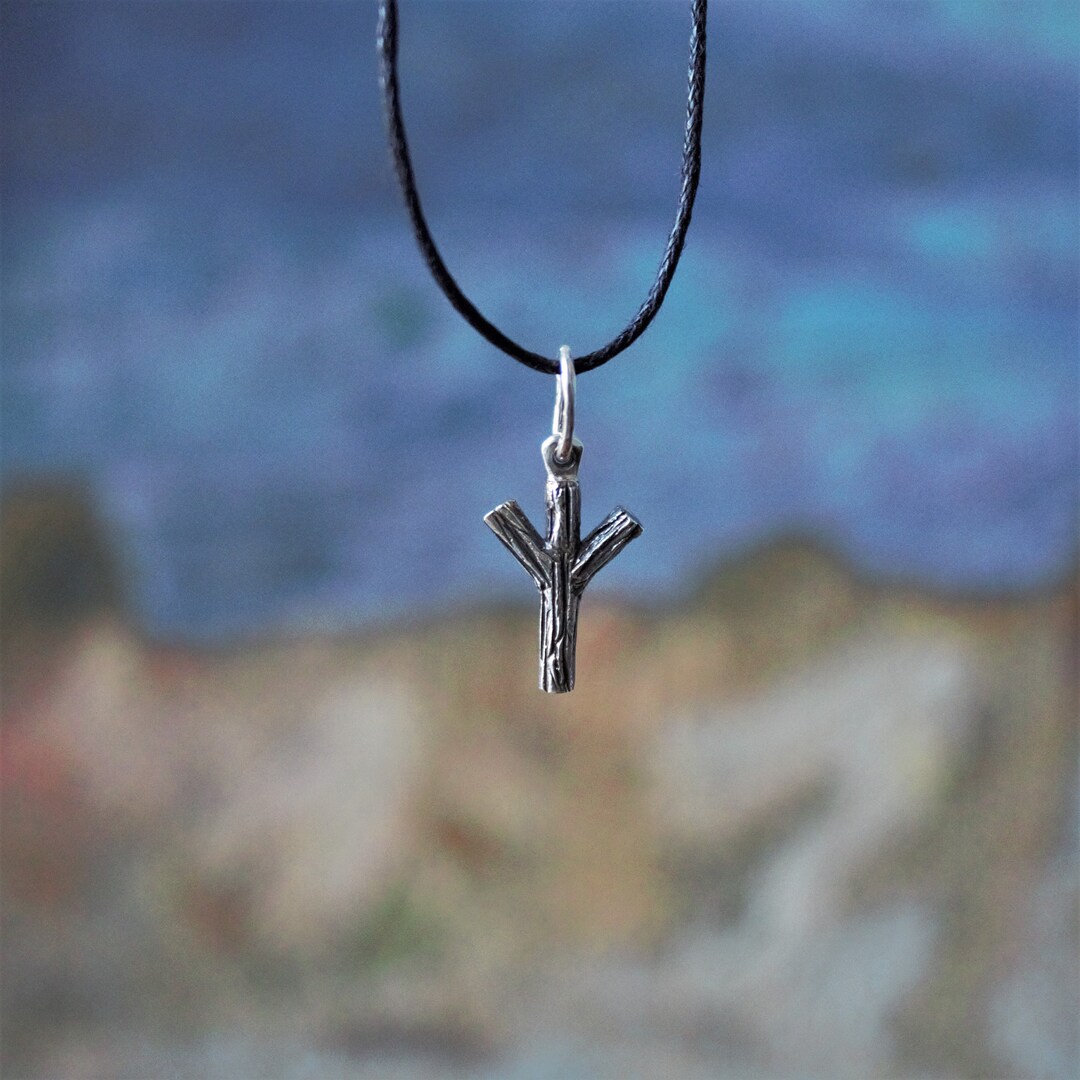 Viking Algiz Rune Pendant, Runes, Little Pendant, Algiz, Asatru Jewelry ...