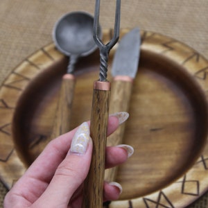 Forged Dinner Set, Viking Cutlery, Medieval Cutlery, Rustic Cutlery ...