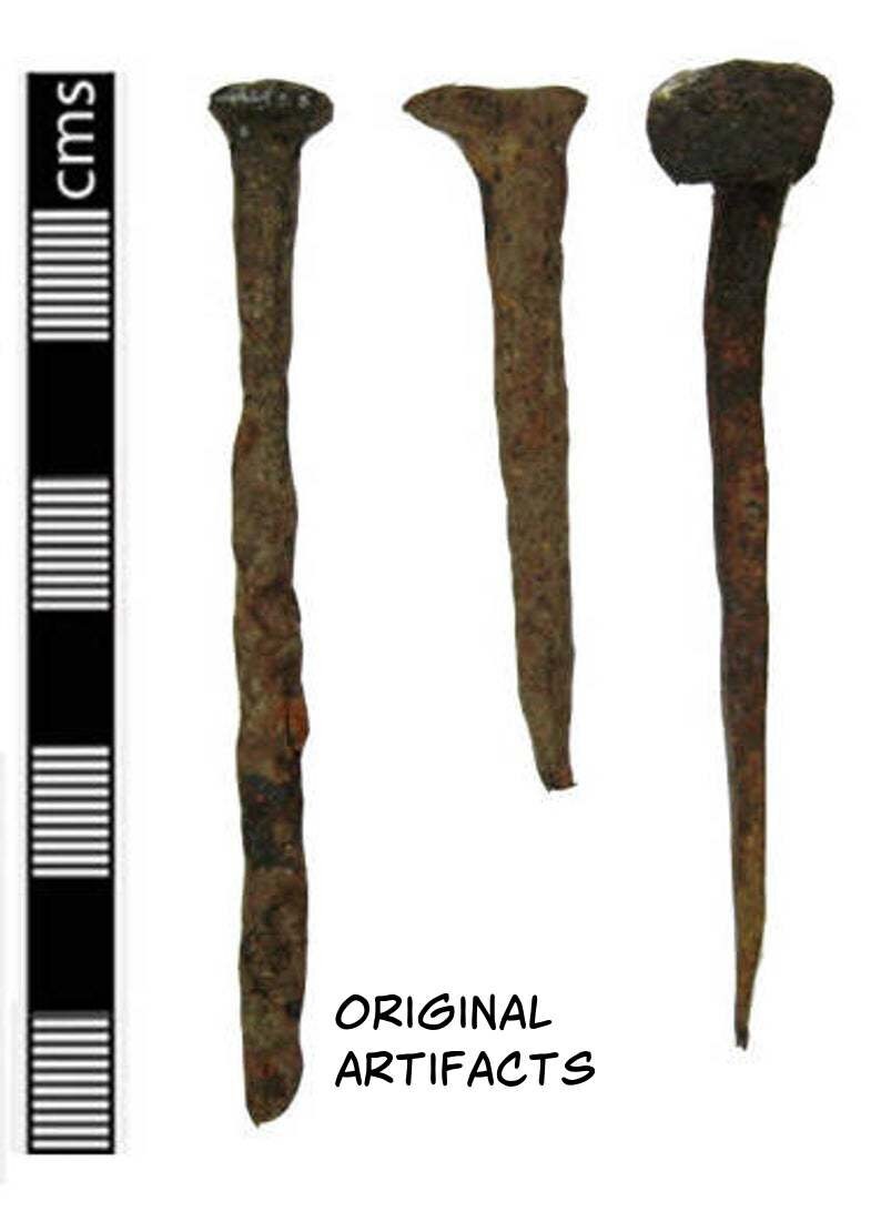 Hand Forged Rune Nails Medieval Rustic Nails Old Nails - Etsy