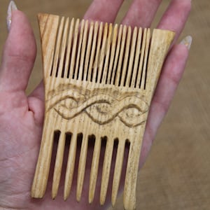 Wooden Comb Medieval Comb Carved Comb Viking Norse - Etsy