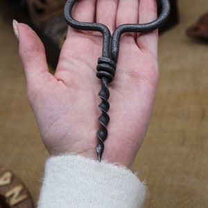Forged Corkscrew, Medieval Accessories, Rustic Corkscrew, Hand Forged ...