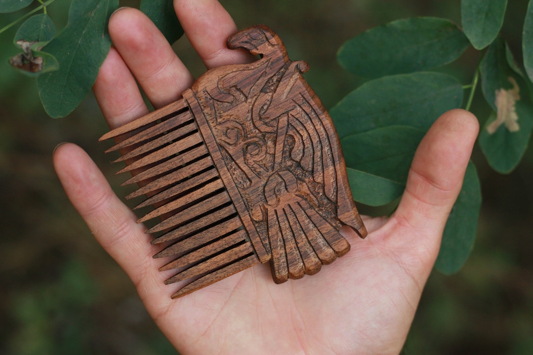 Wooden Comb, Medieval Design Comb, Viking Style, Norse, Scandinavian ...