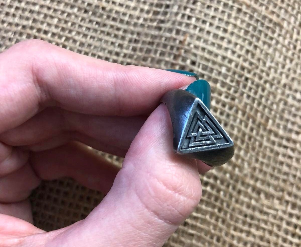 Valknut Viking Symbol Viking Ring Viking Jewelry Pagan - Etsy