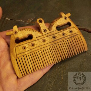 Wooden Comb, Medieval Carved Comb, Viking, Norse, Scandinavian, Slavic ...