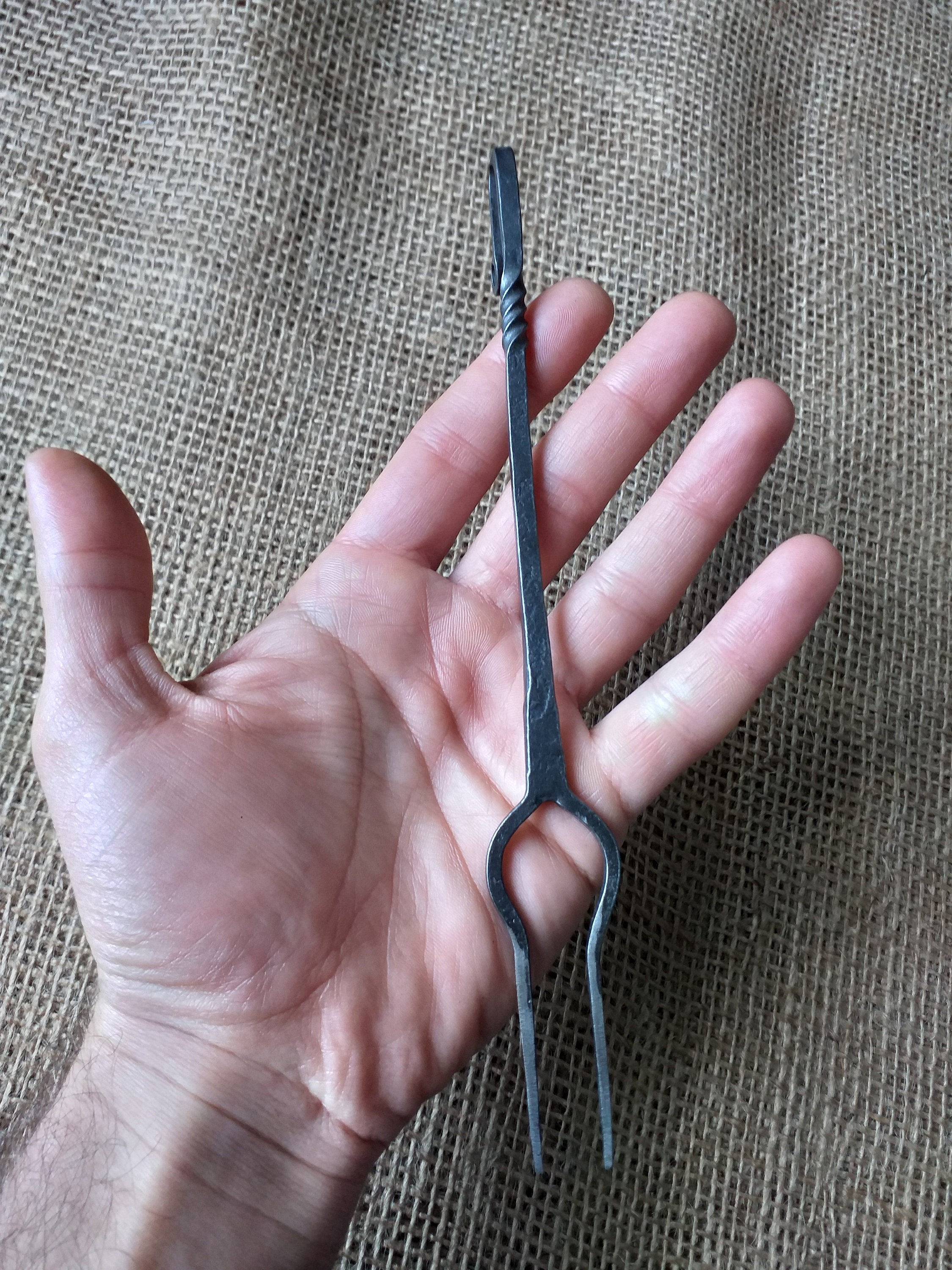 Forged Fork Viking Fork Medieval Fork Rustic Fork Forged - Etsy