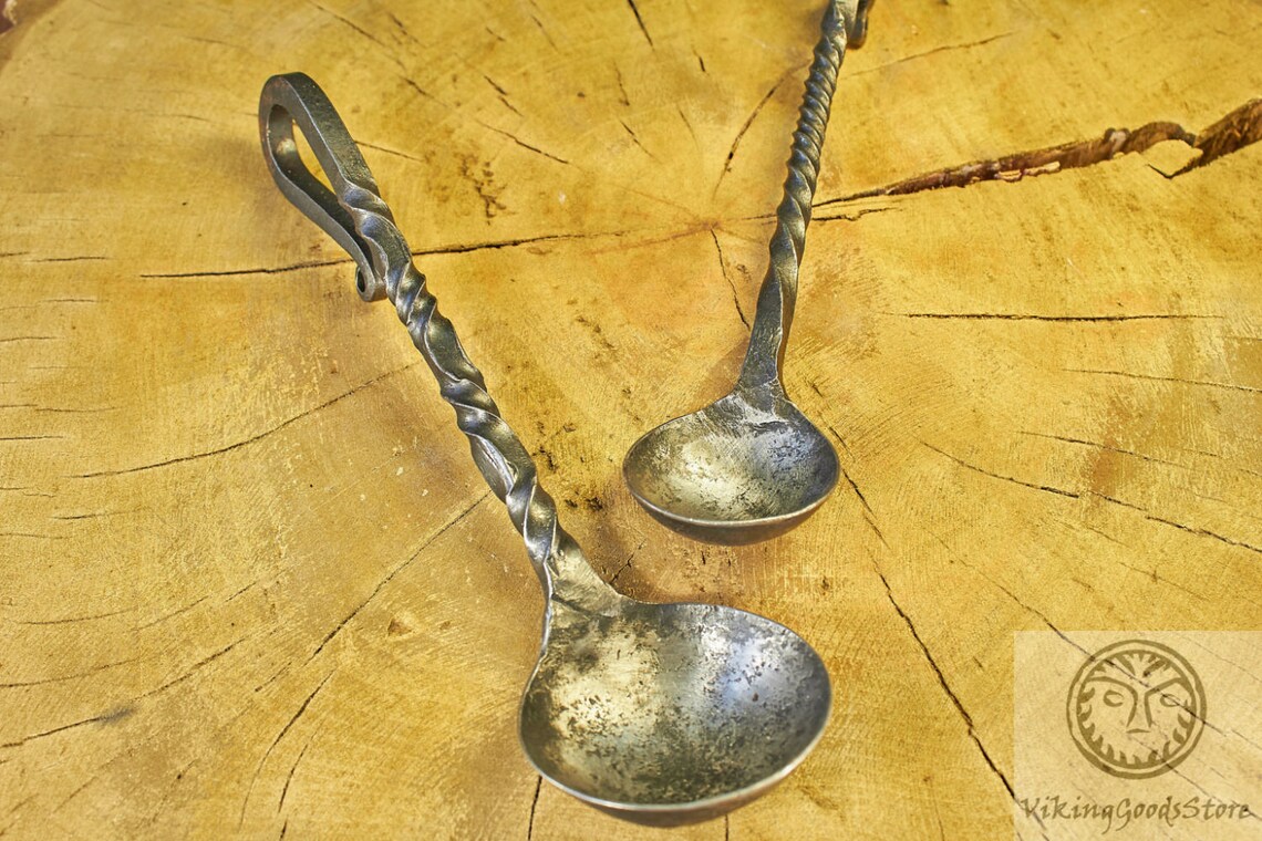 Forged Medieval Spoon Dining Appliances Rustic Kitchen - Etsy