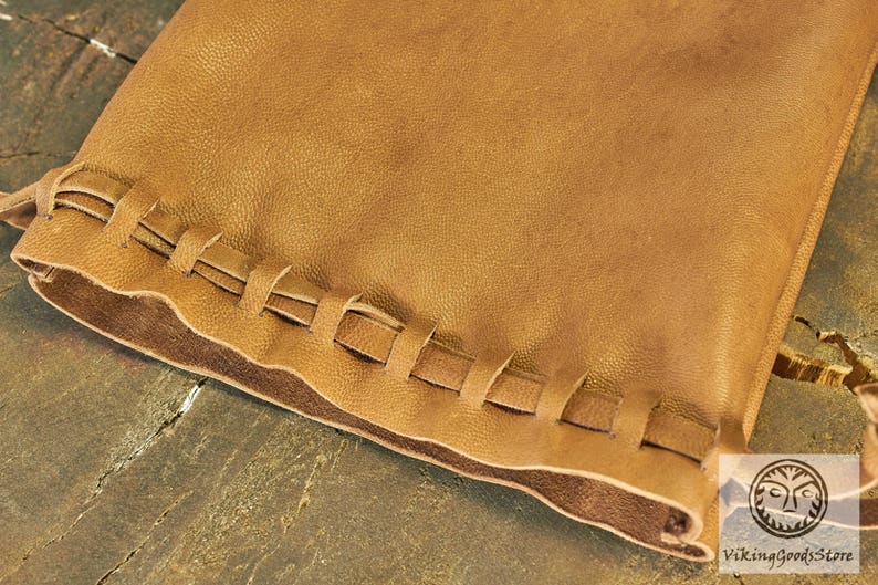 Medieval Purse Medieval Wallet Leather Pouch Rustic Hand | Etsy