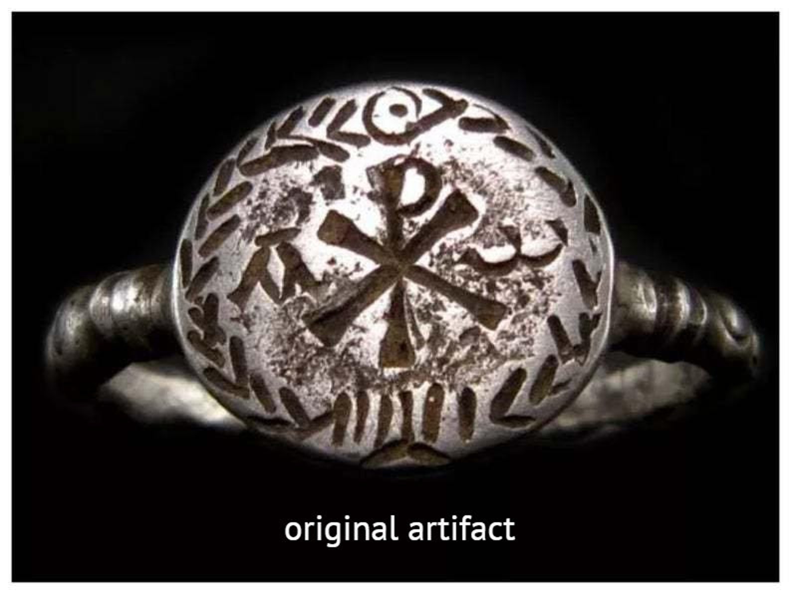 Christian Ring Chi Rho Symbol Christ Ring Alpha and Omega - Etsy