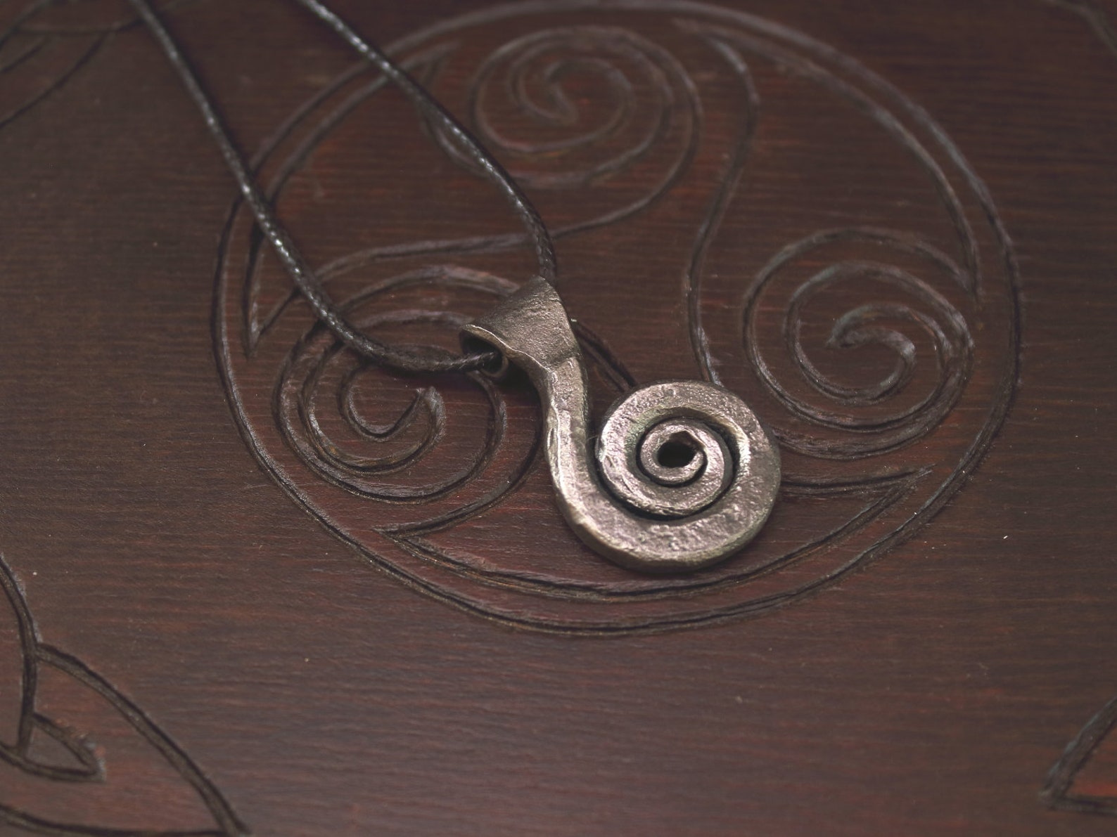 Spiral Curl Snail Whirlwind Nordic Amulet Viking | Etsy