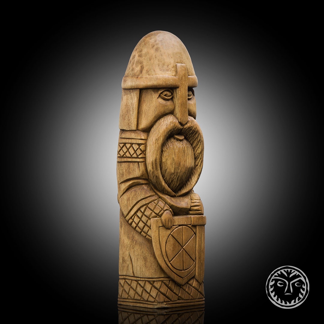 Perun Idol, Pagan God, Amulet, Talisman, Deity, Wooden Statue, Viking ...
