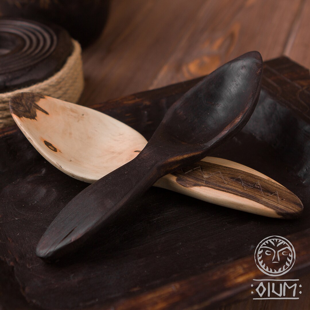 Medieval Spoon, Viking Spoon, Wood Cutlery, Hand Carved, Medieval ...