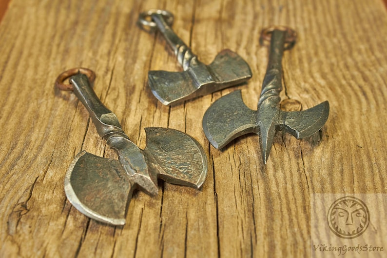 Axes Forged Pendant Axe Pendant Viking Jewelry Viking Axe | Etsy