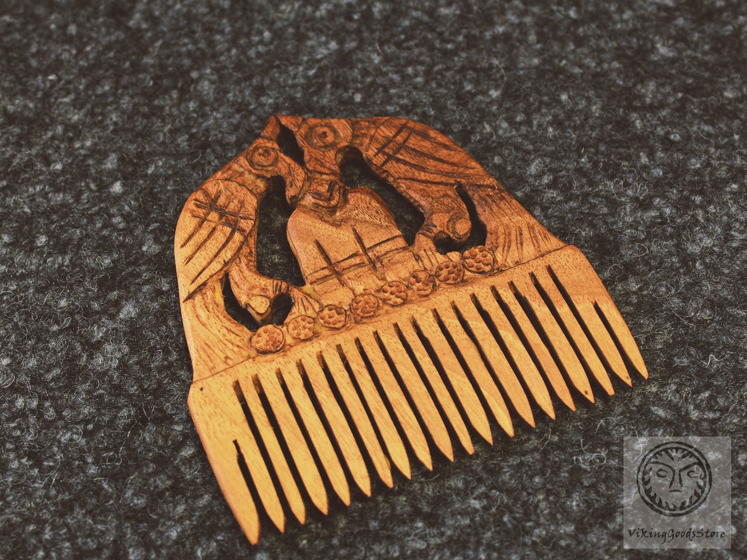 Wooden Comb Odin Odin Art Odin Raven Medieval Comb Carved | Etsy
