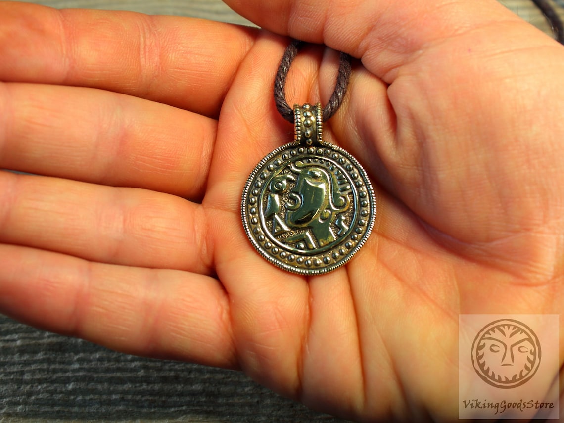 Bracteate Norse Pendant Nordic Jewelry Viking Jewelry | Etsy