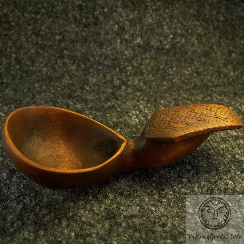 Medieval Spoon Viking Spoon Wood Cutlery Hand Carved | Etsy