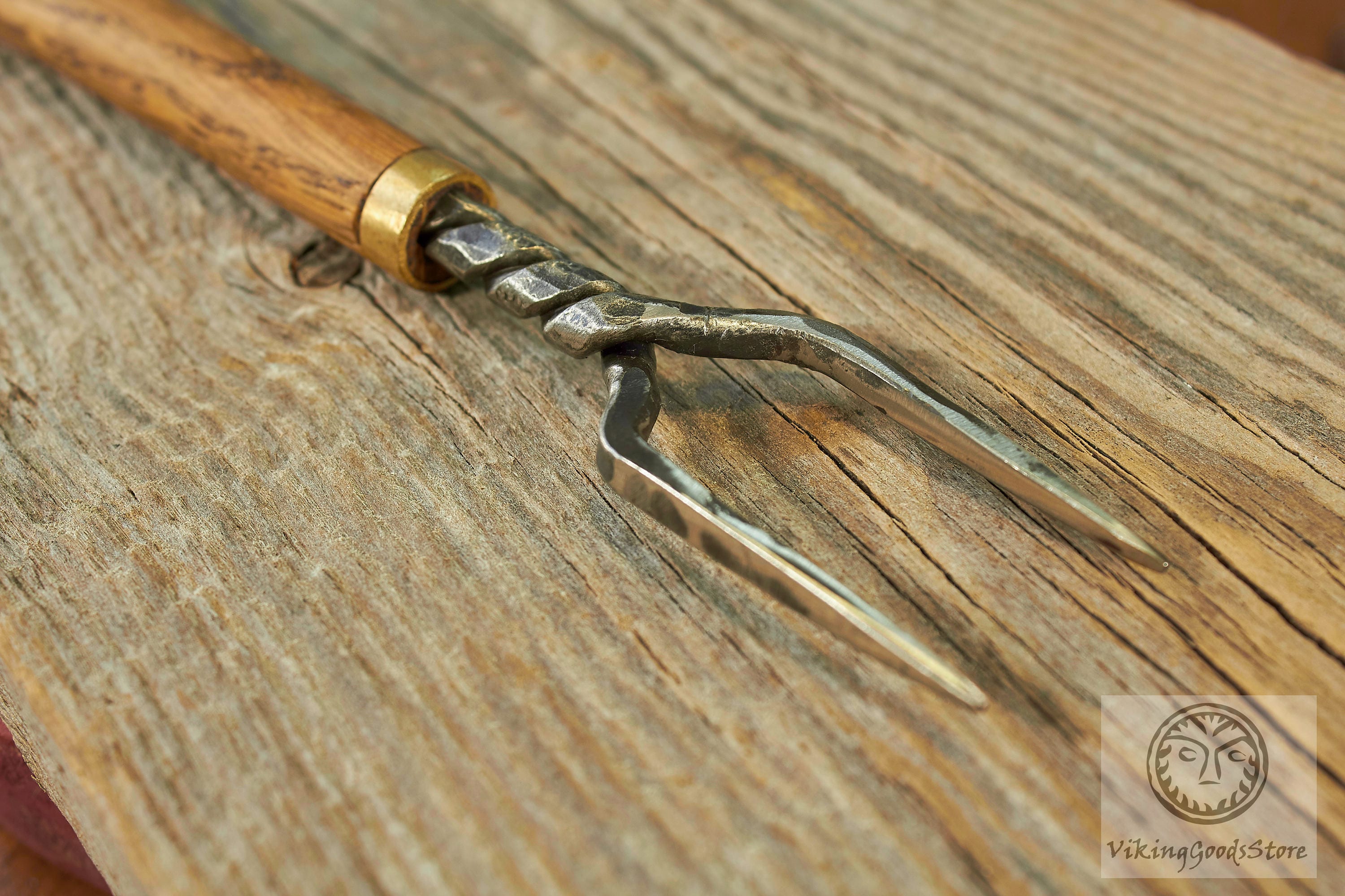 Forged Viking Fork Medieval Fork Rustic Fork Forged | Etsy