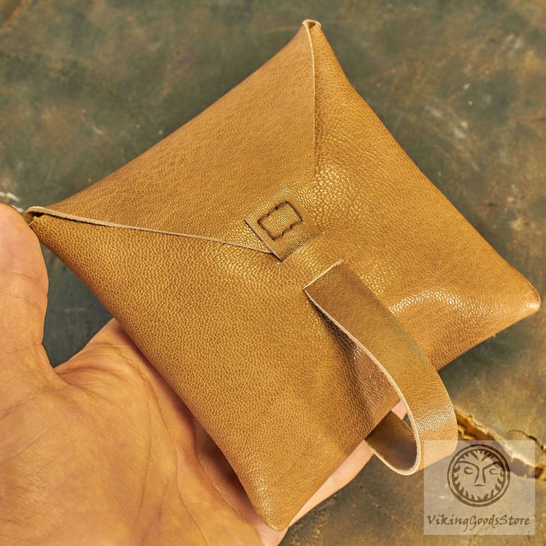 Medieval Purse Medieval Wallet Leather Pouch Rustic Hand | Etsy