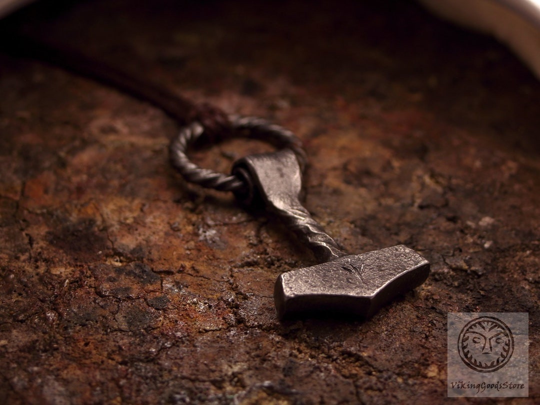 Forged Thor's Hammer Key Pendant, Mjolnir, Thor Jewelry, Viking Jewelry ...