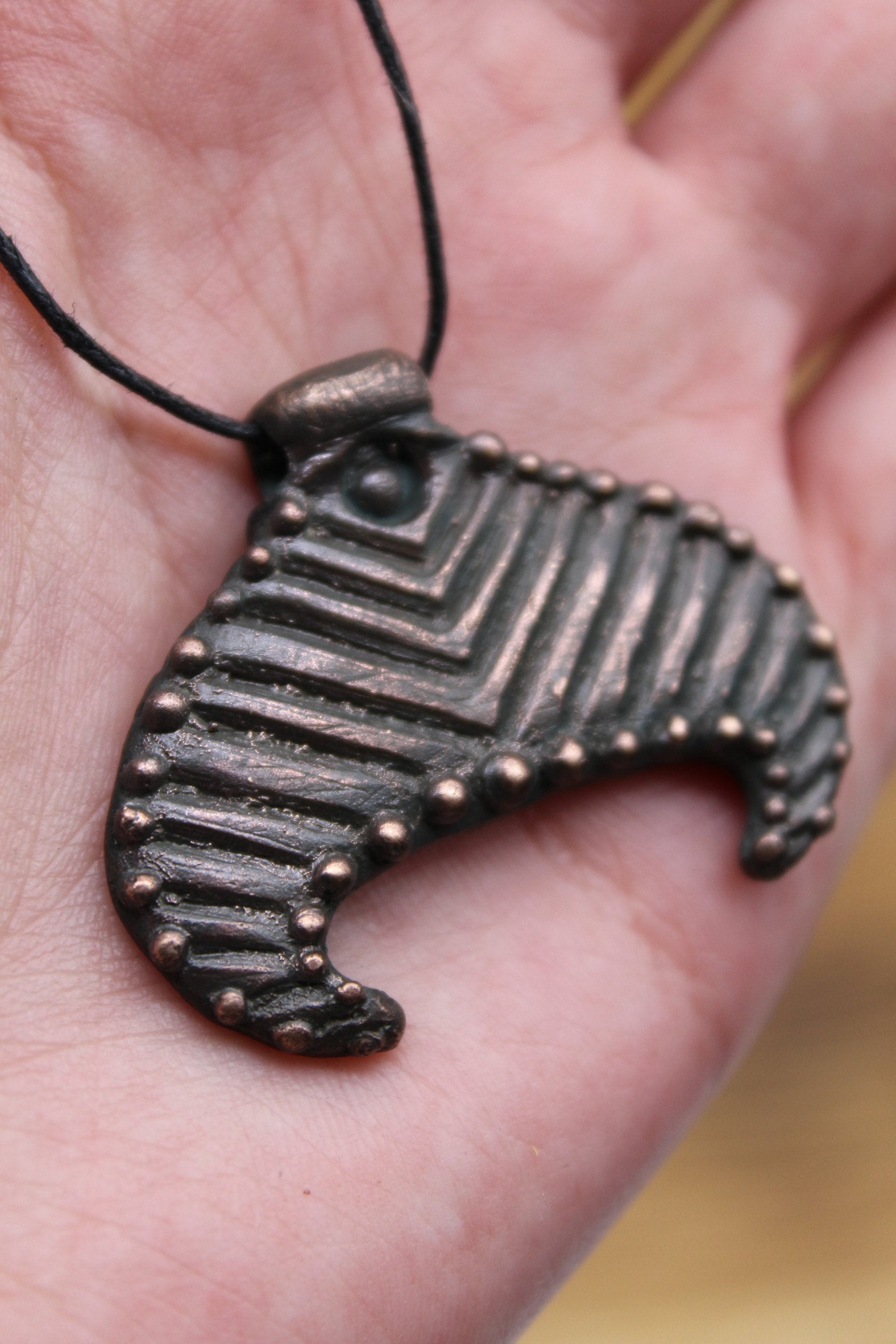 Medieval Amulet Lunula Early Middle Ages Medieval Bronze - Etsy