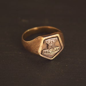 Thor Hammer, Viking Ring, Viking Jewelry, Pagan Jewelry, LARP, SCA ...