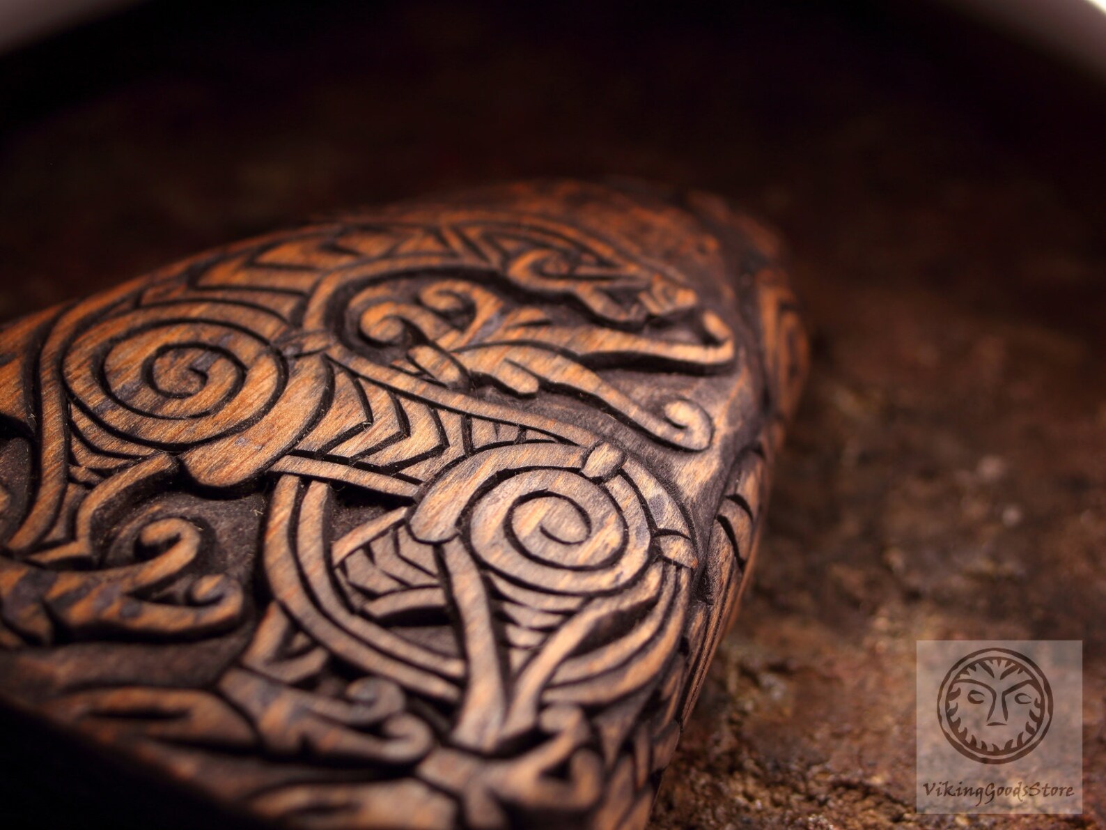 Viking Wolf Fenrir Ragnarok Rune Stone Amulet Talisman - Etsy