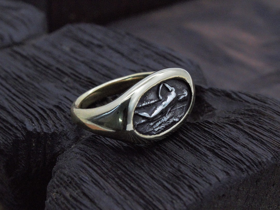 Replica of Ancient Greek Ring With Heracles or Hercules, Signet Ring ...