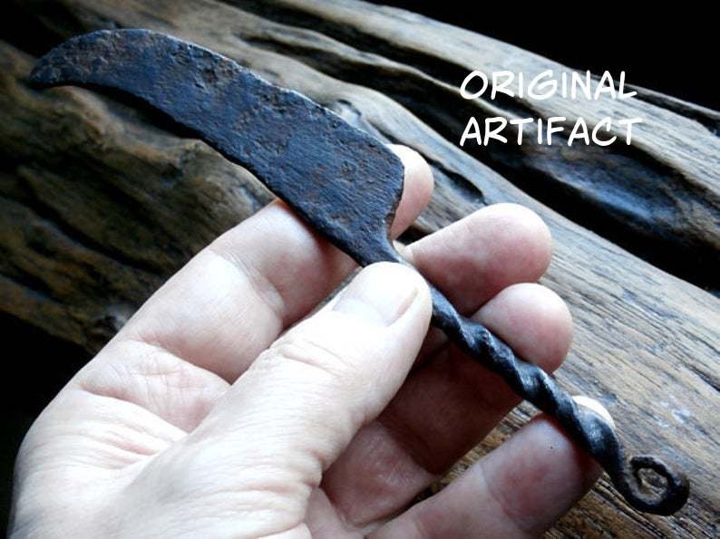 Hand Forged Knife Viking Razor Forged Knife Medieval Razor | Etsy