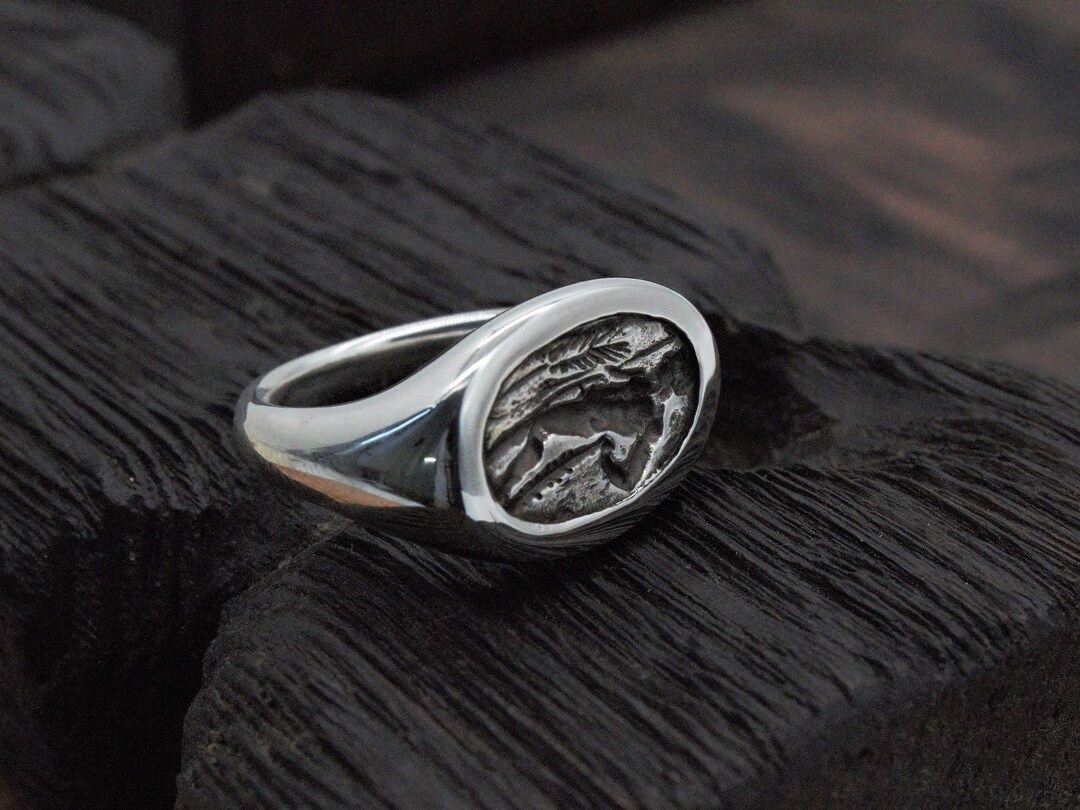 Replica of Ancient Greek Ring With Heracles or Hercules, Signet Ring ...