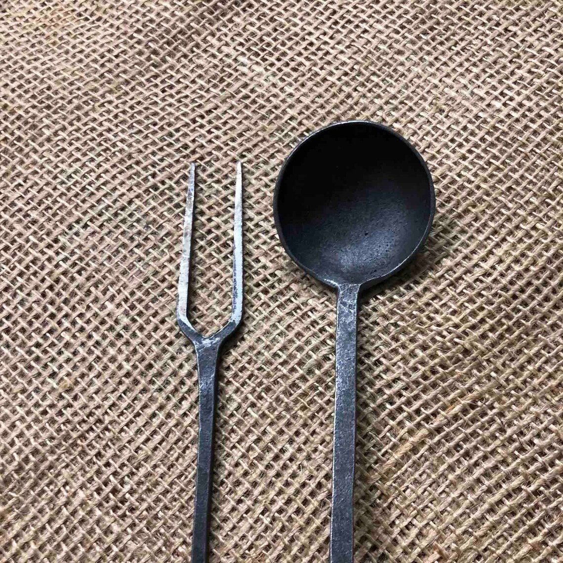 Hand Forged Dinner Set, Rustic Kitchen, Kitchen Accessories, Viking ...