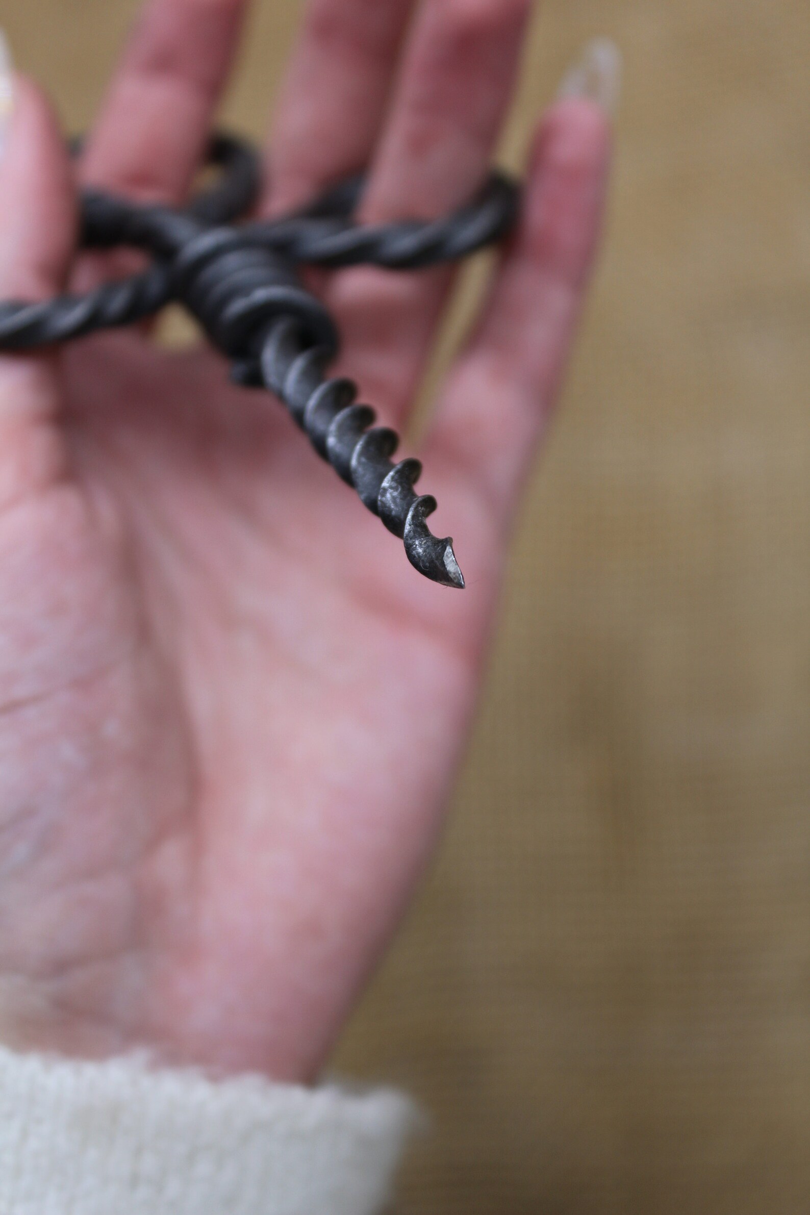 Forged Corkscrew, Medieval Accessories, Rustic Corkscrew, Hand Forged ...