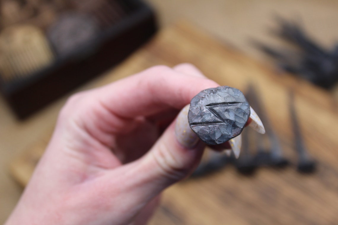 Hand Forged Rune Nails Medieval Rustic Nails Old Nails - Etsy