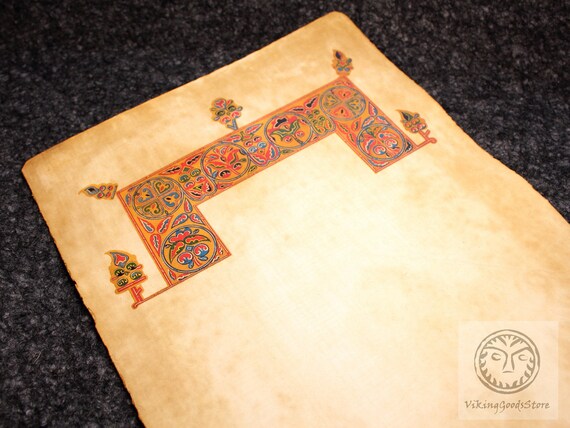 Illuminated Manuscript Medieval Paper Middle Ages Middle | Etsy