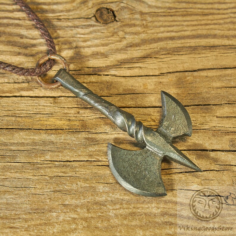 Axes Forged Pendant Axe Pendant Viking Jewelry Viking Axe - Etsy