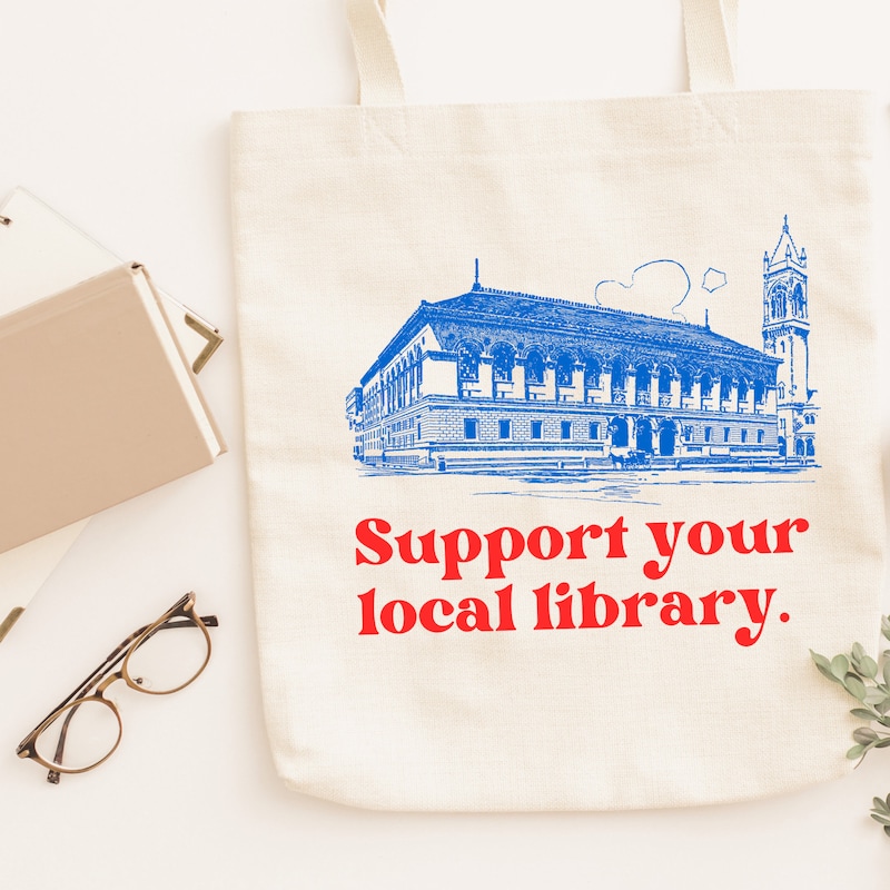 Library Tote Bag - Etsy