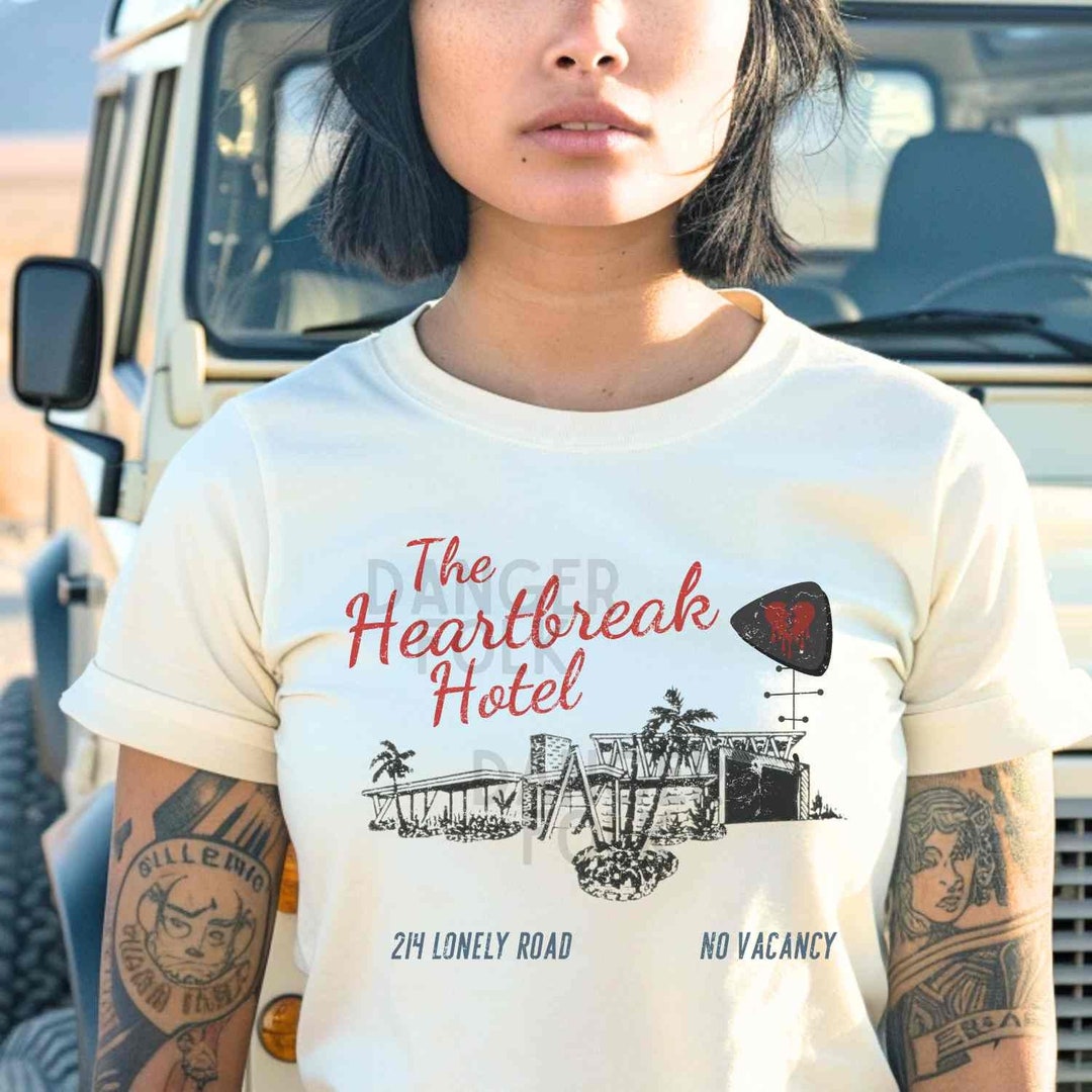 Heartbreak Hotel Baby Tee: Coquette Cropped Cotton Top - Etsy