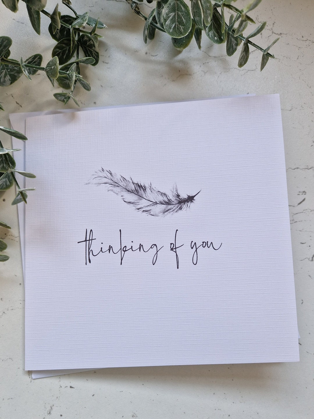 Feather Sympathy Card | Condolence | Sorry for Your Loss | Bereavement ...